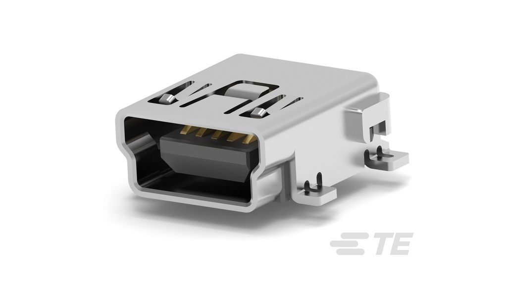 1-1734035-2 | TE Connectivity - AMP USB Connector MINI USB TYPE B R/A ...
