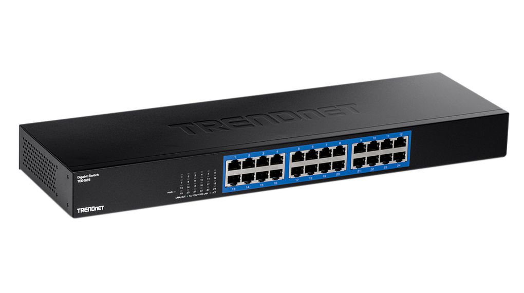TEG-S25 | Trendnet Ethernet Switch, RJ45 Ports 24, 1Gbps, Unmanaged ...