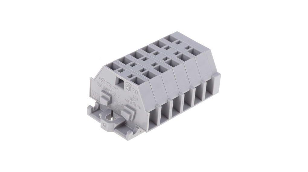 260-106 | Wago 260 Series Grey Modular Terminal Block, 0.08 ... 1.5mm² ...