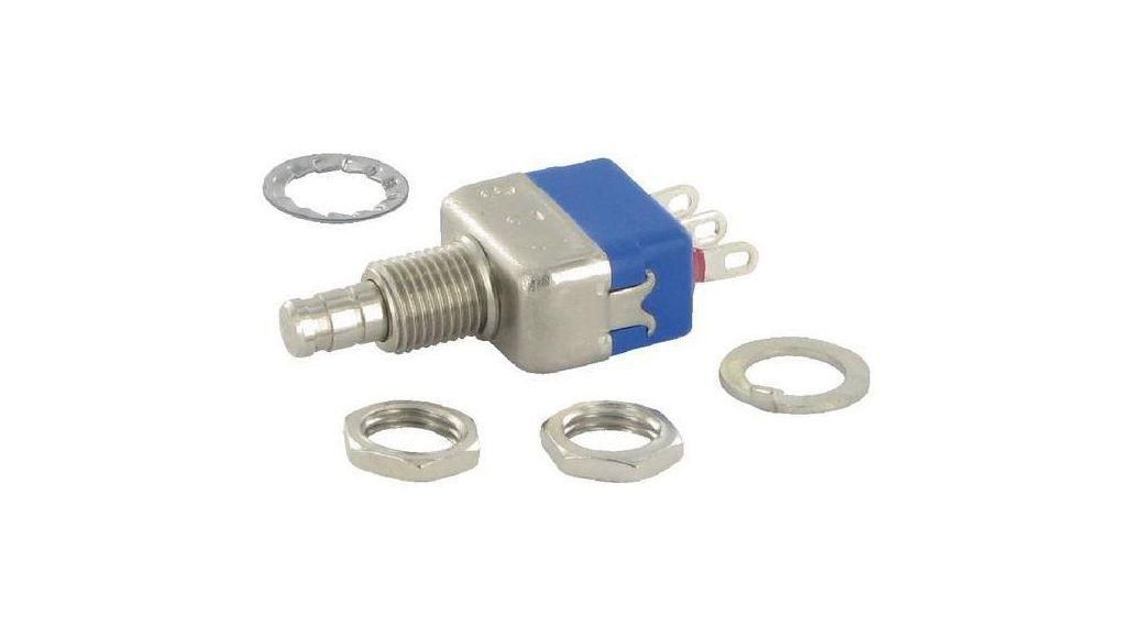 13435A 30V | Apem Components 1 Pole Momentary Pushbutton Switch Silve 4 ...