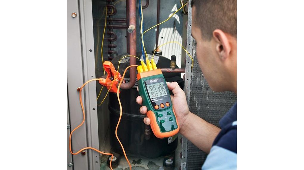 SDL200 | Extech Instruments Dataloggningstermometer, 4 Ingångar, -200 ...