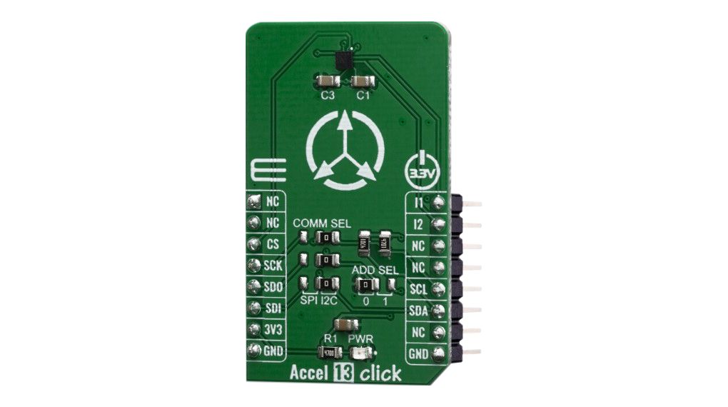 MIKROE-3742 | Mikroelektronika Accel 13 Click 3-Axis Accelerometer Module 3.3V | Distrelec Germany