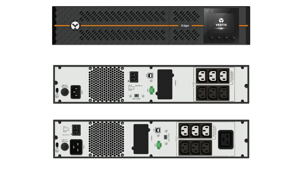 EDGE-1500IRT2UXL | Vertiv UPS, Rack Mount / Tower Mount, 1.3kW, 240V ...