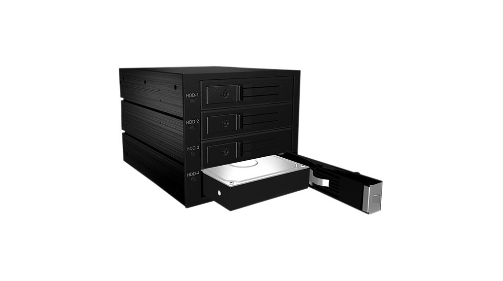 IB-564SAS-12G | ICY BOX Fond de panier à 4 baies avec ventilateur et ...