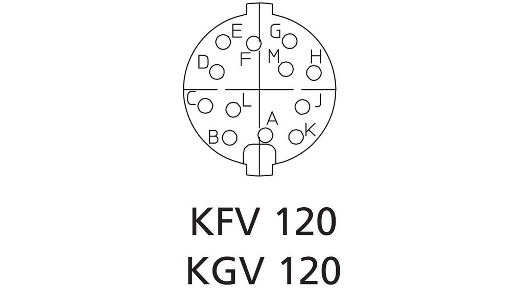 KFV 120 | Lumberg Connect GmbH Apparatuttag KFV 12pol, 3A, 160V, 12 ...