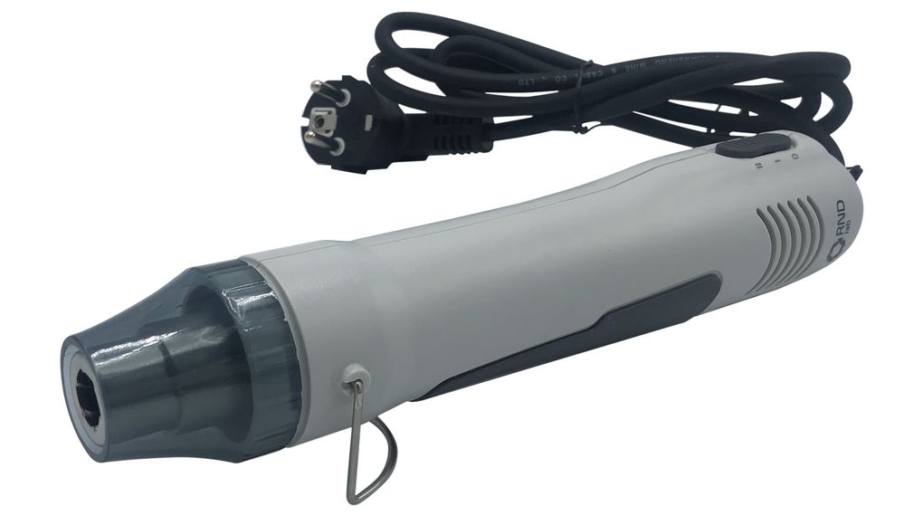 RND 555-00003 | RND Lab Low Temperature Mini Hot Air Gun, Euro Type C (CEE 7/16) Plug, 300W ...