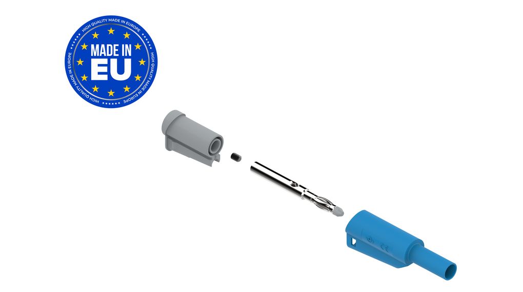 RND 350-00029 | RND Banana Plug Shrouded Stackable 4 mm Brass Nickel ...