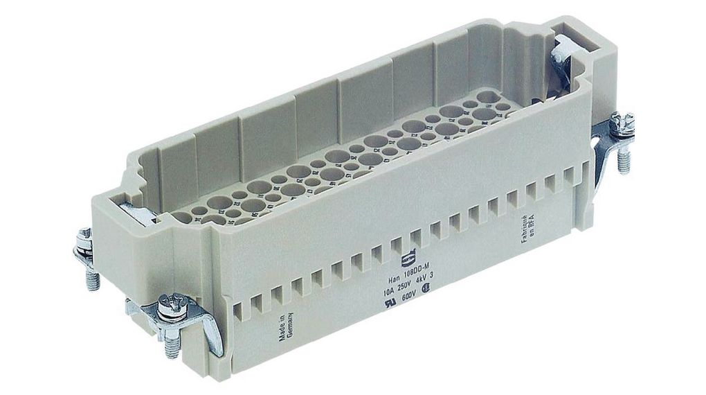 09 16 108 3001 | HARTING Pin insert, Han DD 108-pin, 108 Poles, Crimp ...