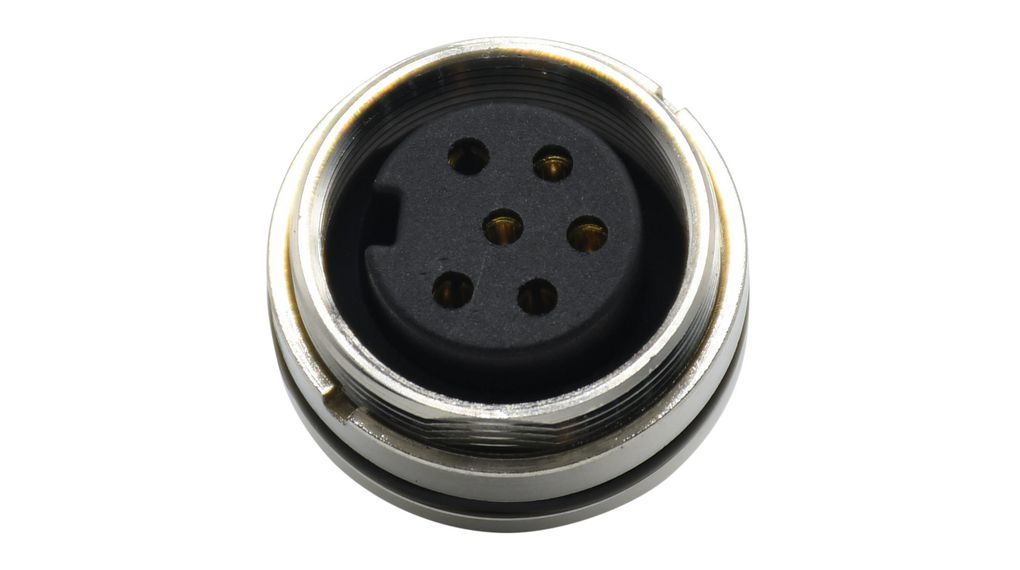 RND 205-01424 | RND Mini Connector Socket 6 Contacts, 5A, 250V, IP67 ...