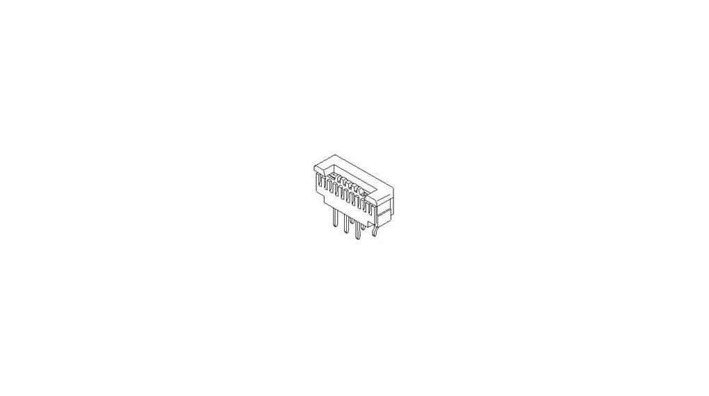 52030-0729 | Molex FFC/FPC Connector Through-Hole Vertical FFC/FPC Connector ZIF Recpt 7 ...
