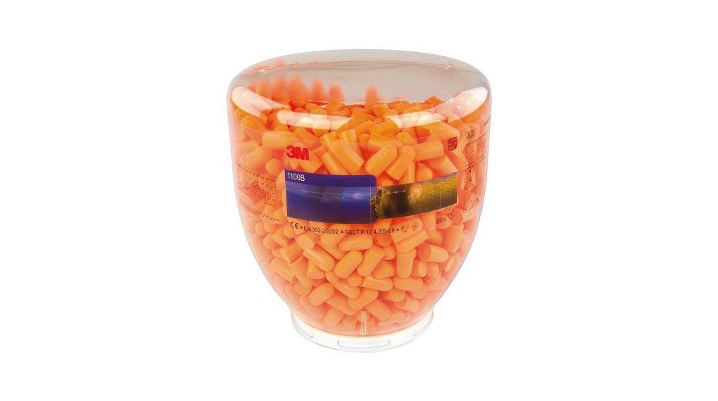 1100-PD | 3M 1100 Series Orange Disposable Uncorded Ear Plugs, 37dB ...