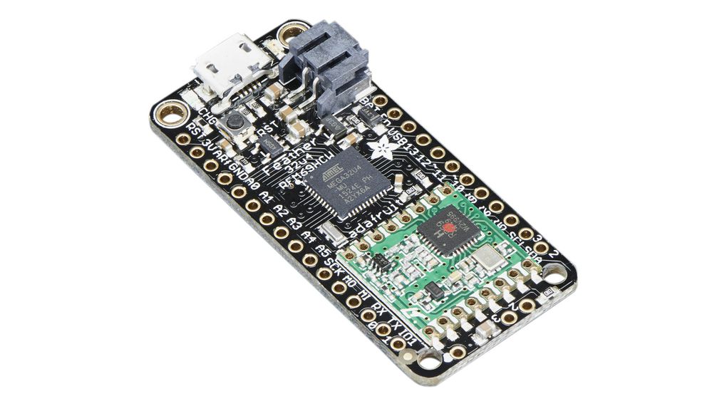 3077 | Adafruit Feather 32u4 RadioFruit Board with RFM69HCW Packet ...