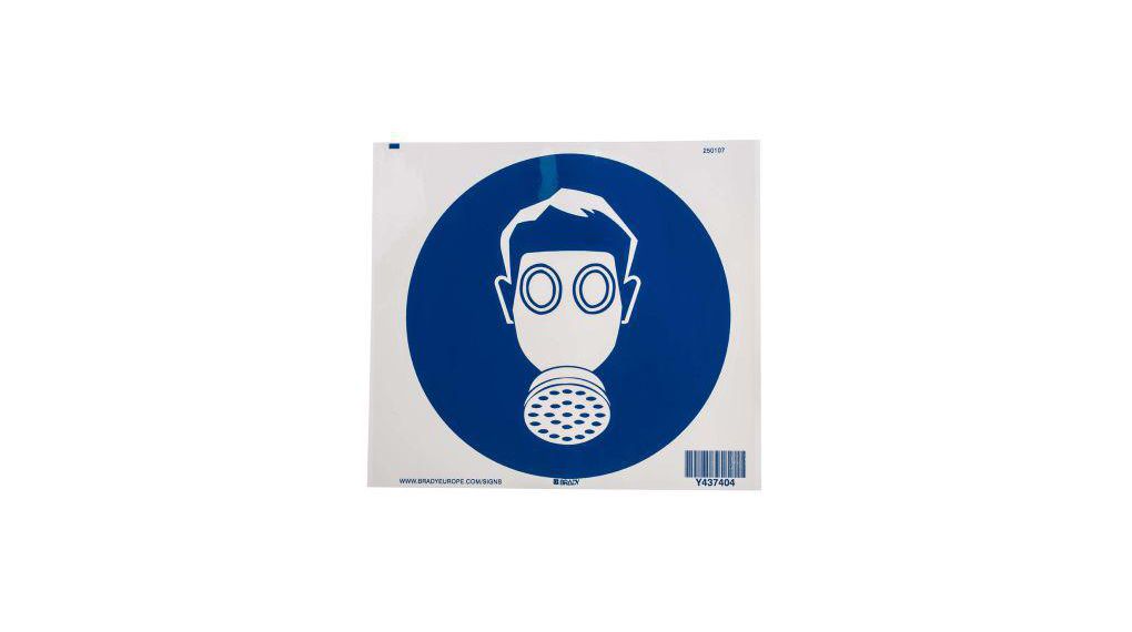 250107 | Brady PET Mandatory Respiratory Protection Sign With Pictogram ...