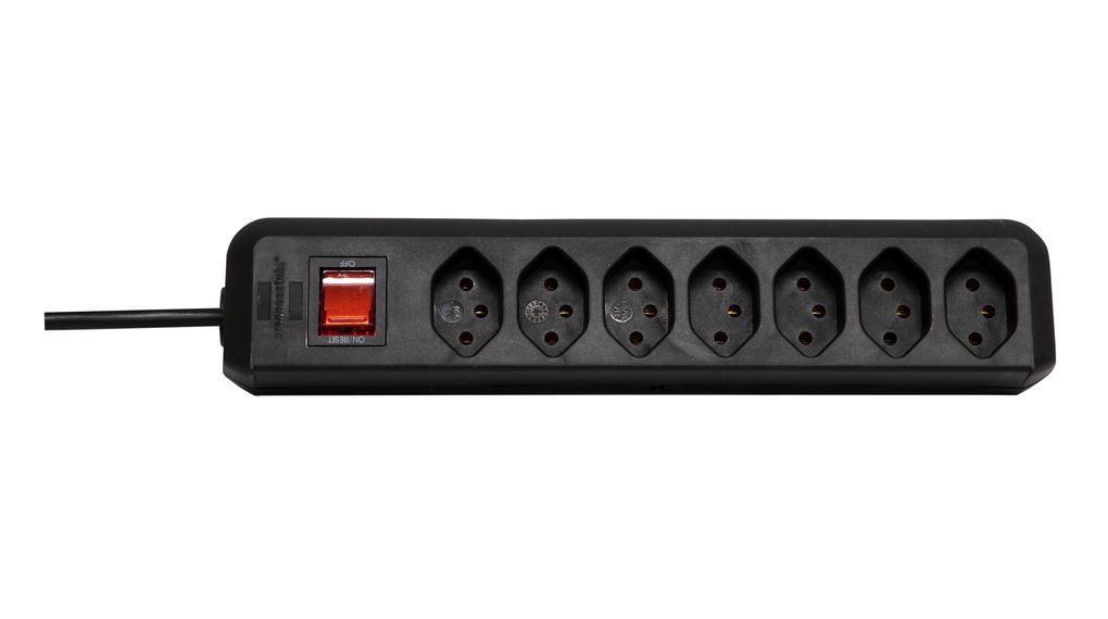 1158922 | Brennenstuhl Outlet Strip Eco-Line 7x CH Type J (T13) Socket ...