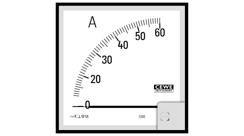 CW0000008843 | CEWE Analoges Einbaumessgerät 0 ... 60 A 92 x 92mm ...