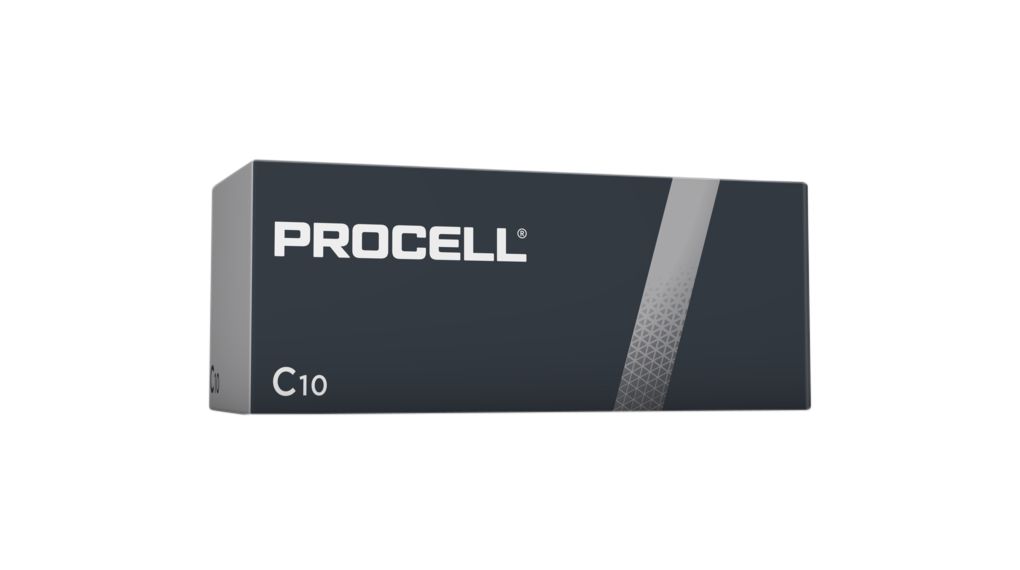 PROCELL MN1400/LR14 ST10 | Duracell Primary Battery, Alkaline, C, 1.5V ...