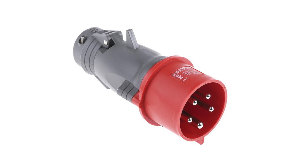 0 529 44 | Legrand , HYPRA IP44 Red Cable Mount 3P + N + E Industrial ...