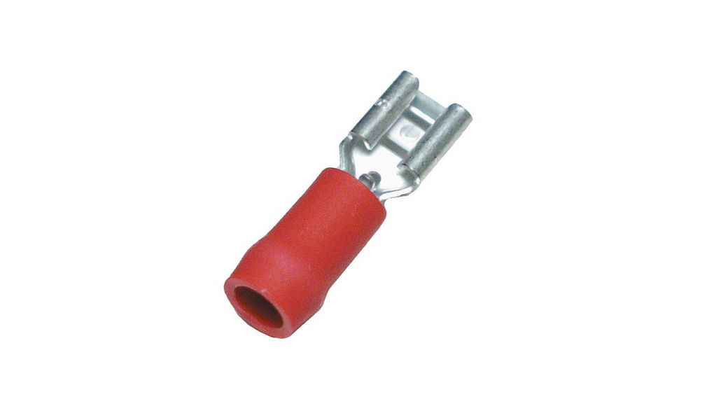 FVDDF1.25-110A-8 | JST Spade Connector, Partially Insulated, 0.25 ... 1.65mm², Socket, Pack of ...