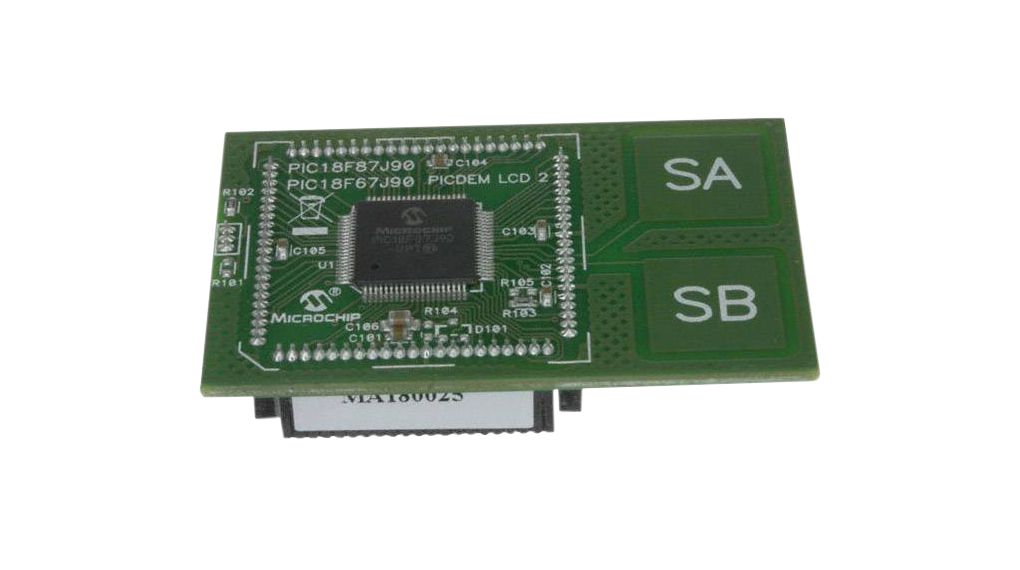MA180025 | Microchip Plug-In Evaluation Module for PIC18F87J90 Microcontroller | Distrelec Norway