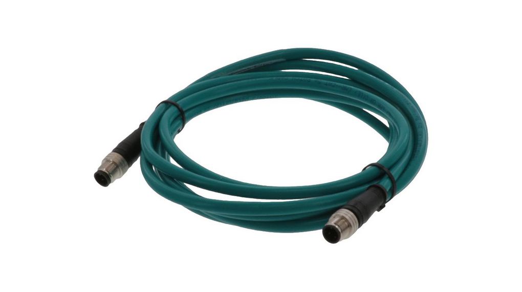 1300480262 | Molex Micro-Change (M12) Double-Ended Cordset 4 Poles Male ...