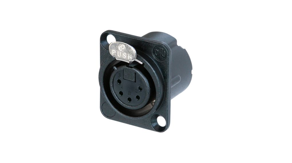 NC5FD-LX-BAG | Neutrik Connecteur XLR, Prise femelle, Droit, Montage ...