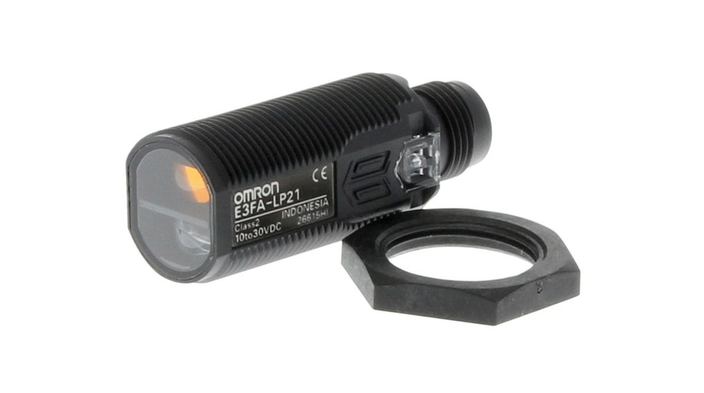 E3FALP21OMI | Omron Industrial Automation Photoelectric Sensor PNP 100mm 500us 30V 100mA LED ...