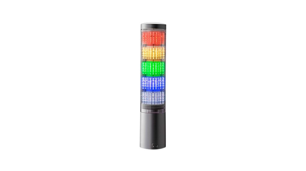 LA6-5DTNUN-RYGBC | Patlite Programmable LED Signal Tower Red / Orange ...