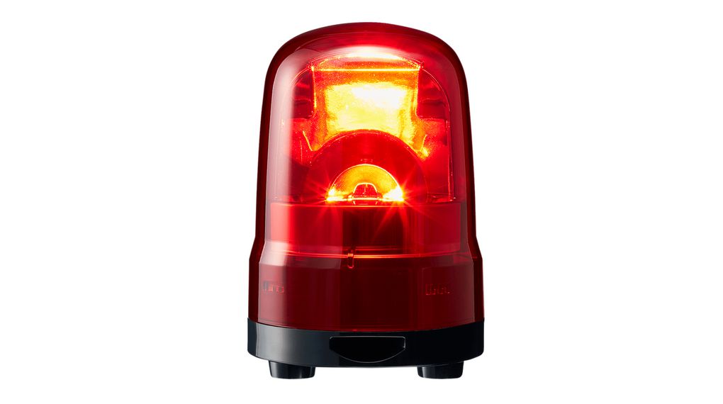 SKH-M2JB-R | Patlite Signal Beacon AC 240V 80mA 100mm Red IP23 Cable SK ...