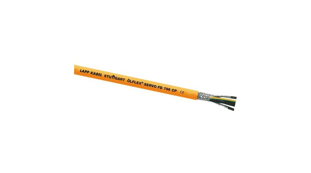 0027969 | Lapp ÖLFLEX SERVO FD Control Cable, 4+(2x2) Cores, 1.5mm²+0 ...