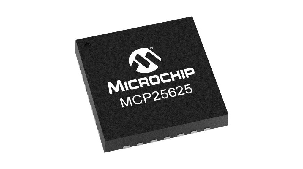 MCP25625-E/ML | Microchip MCP25625-E/ML, CAN Controller 1 Mbps, 28-Pin ...