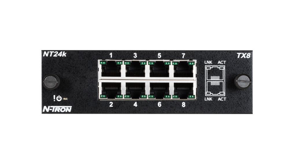 NT24K-TX8 | Red Lion N-Tron Modular Switch Expansion Module, 8 RJ45 ...