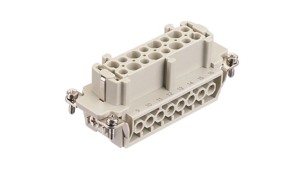 09337162701 | HARTING Heavy Duty Power Connector Insert, 16A, Female ...