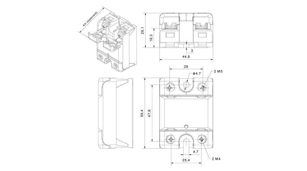 84137121N | Crouzet Solid State Relay GN, 50A, 660V, Zero Cross ...