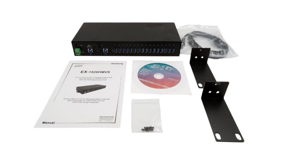Ex 1526hmvs Exsys Industrial Usb Hub With Surge Protection Usb 3 0