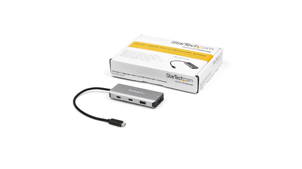 HB31C2A2CB | Startech USB Hub, USB-C Plug, 3.1, USB Ports 4, USB-A ...