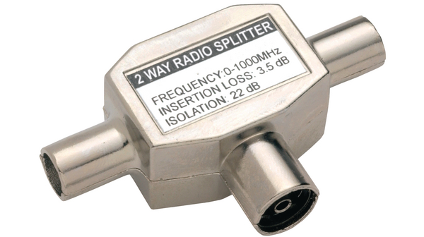 Splitter 2x Coax Male / Coax Female
