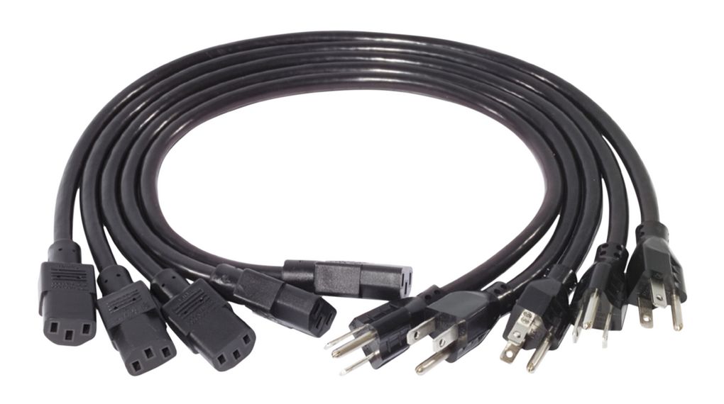 AP9891 | APC IEC Device Cable US Type B Plug - IEC 60320 C13 600mm ...