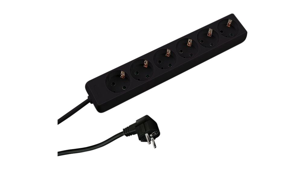 381.141S | Bachmann Outlet Strip SELLY 6x DE Type F (CEE 7/3) Socket ...