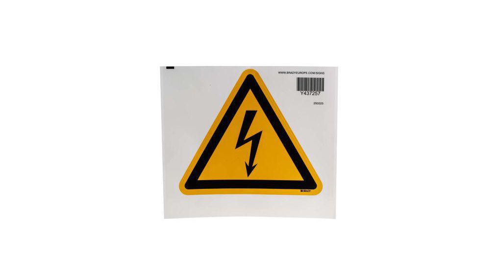 250223 | Brady Self-Adhesive Electrical Hazard Warning Sign | Distrelec ...