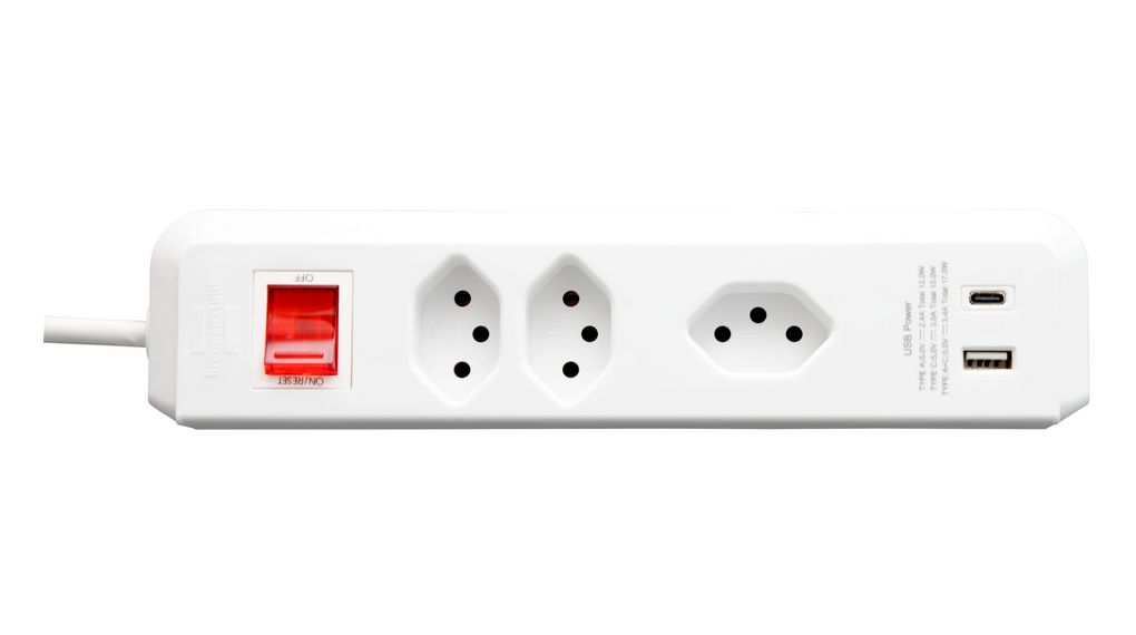 1159462423 | Brennenstuhl Outlet Strip Clever-Line 3x CH Type J (T13 ...