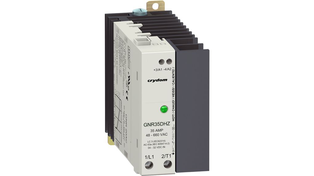 GNR35DHZ | Sensata Crydom Solid State Relay, GNR, 35A, 600V, Screw ...