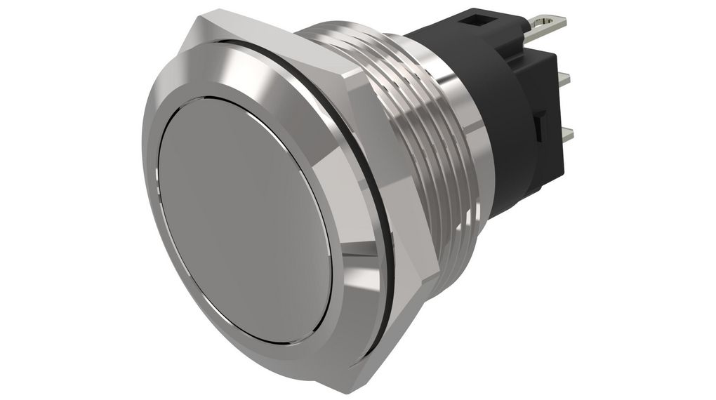 82-6551.2000 | EAO Pushbutton Switch, 1CO, Latching Function, Silver ...