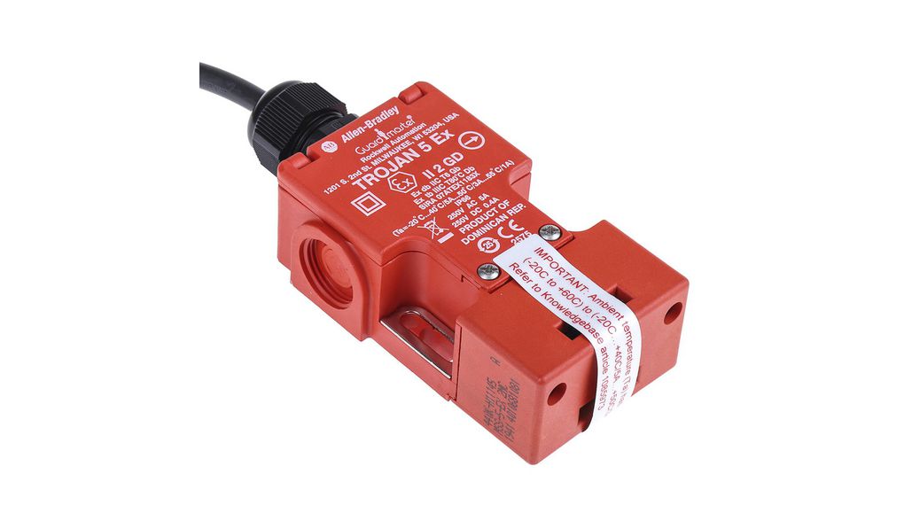 440K-H11145 | Allen Bradley Guardmaster ATEX 440K Safety Interlock Switch, 2NC, Keyed Actuator ...