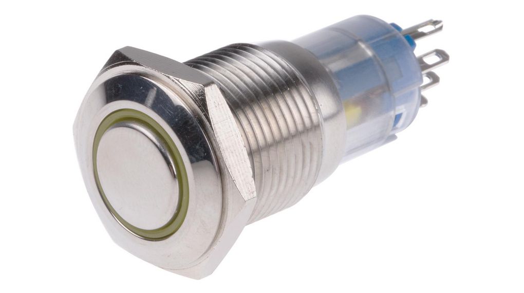 8118433 | RS PRO Illuminated Push Button Switch, Latching, Panel Mount ...