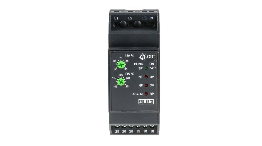 MAC04D0100 | GIC Phase, Voltage Monitoring Relay, 3 Phase, DPDT ...