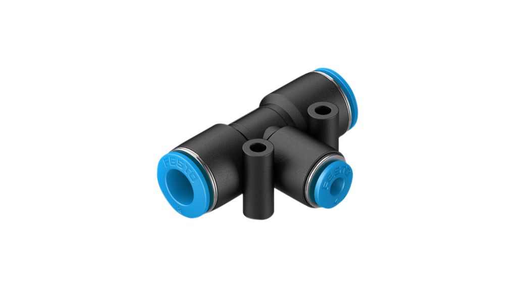 QST-8-4 | Festo T-Fitting, Compressed Air, Brass, 44.4mm, Ø8 mm, Push ...