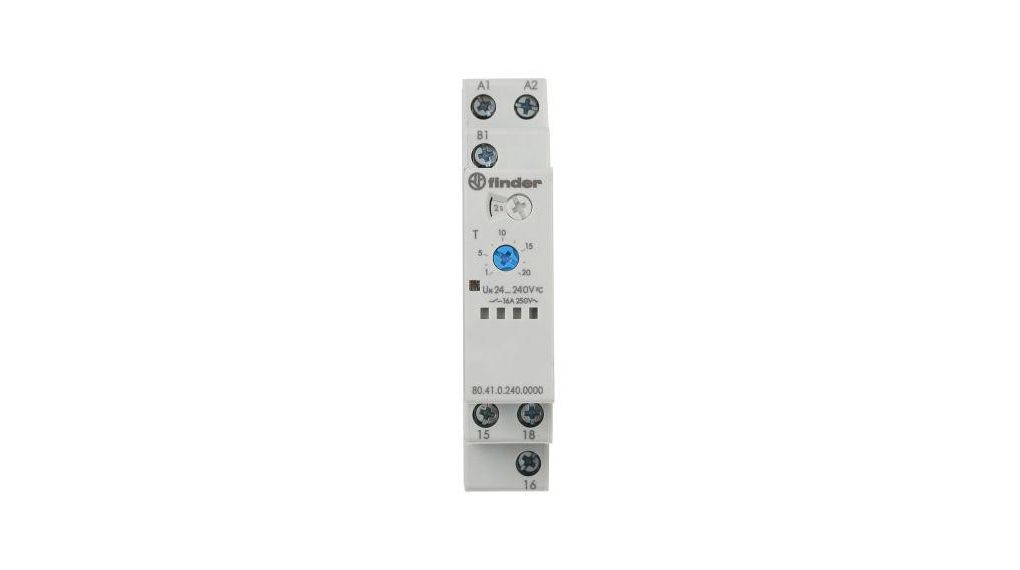 ND32ARS | Finder 80 Series Series DIN Rail Mount Timer Relay, 24 ...