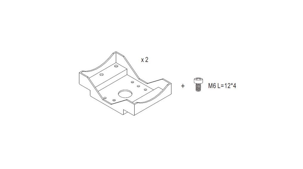 BKT-004 | MEAN WELL Mounting Bracket HEP-2300 Power Supplies DIN Rail ...