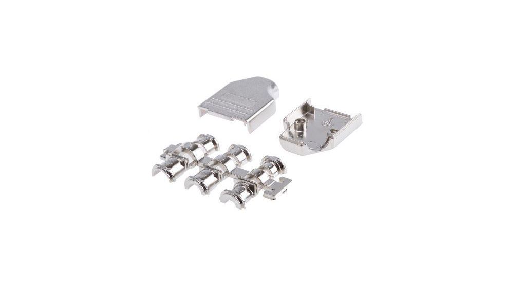 DM35-9-K | MH Connectors MHDM35 Series Zinc Angled D Sub Backshell, 9 ...