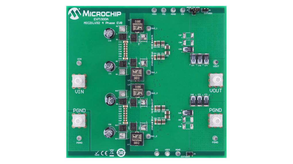 EV71S00A | Microchip Plug-In Evaluation Board for MIC21LV32 Voltage Regulator | Distrelec Norway
